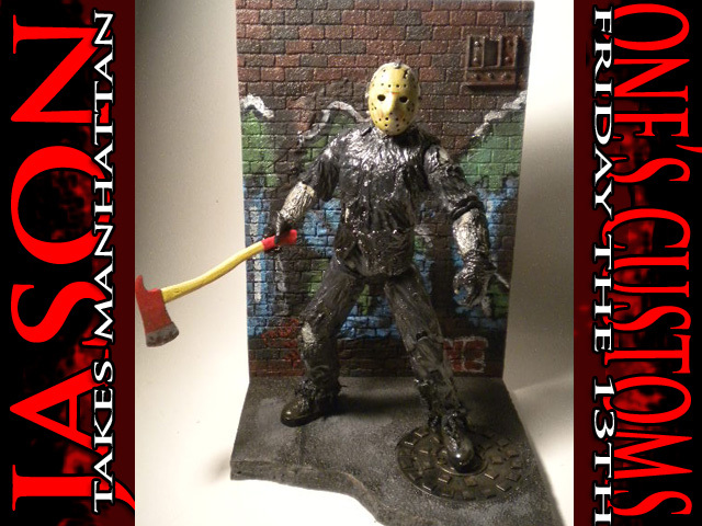 One’s Customs’ Jason Takes Manhattan Figure and Display Base